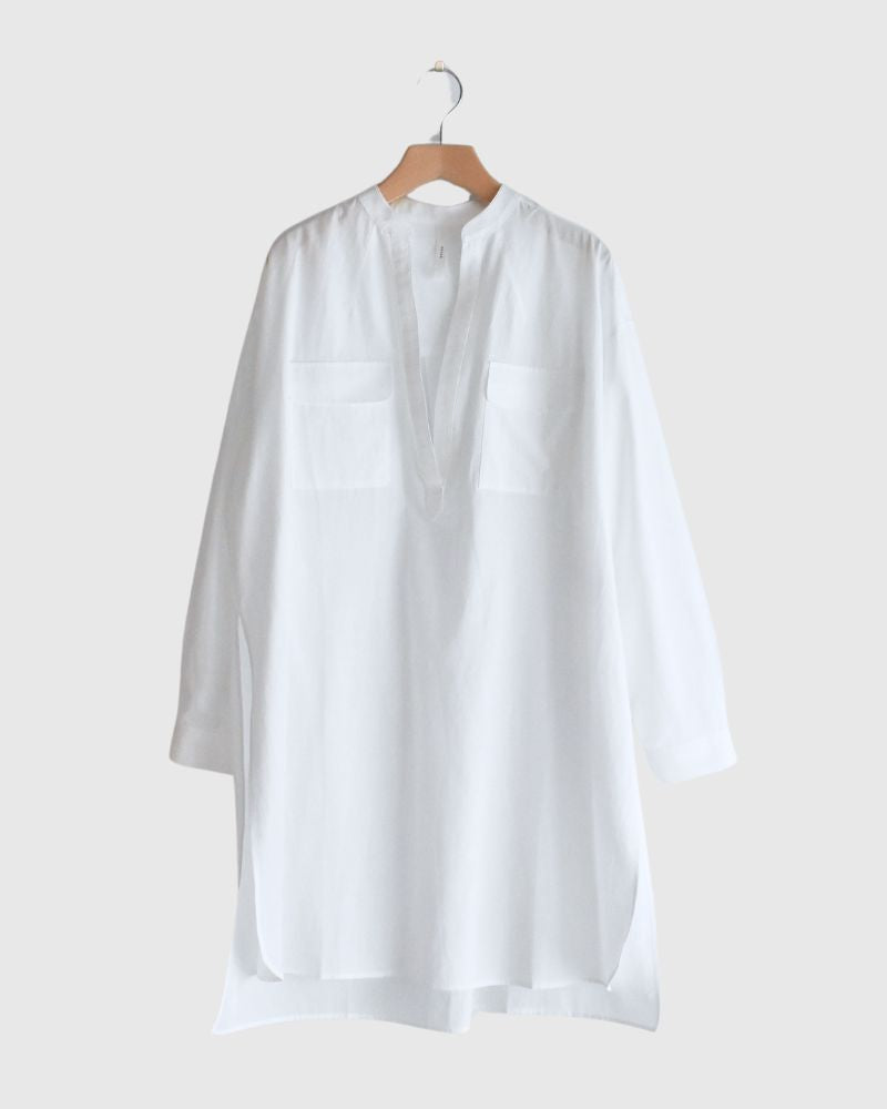Kelen Skipper design tunic 'FINO' in OffWhite V-neckline – Miel.jp